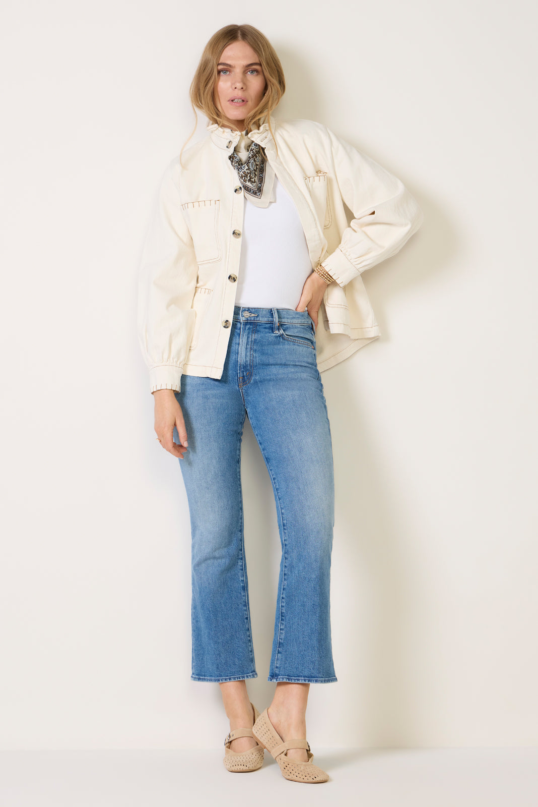 The Outsider Flood Crop Bootcut Jean
