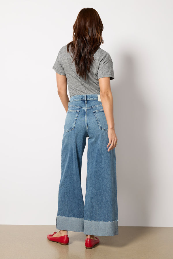 Sofie High-Rise Ankle Wide Leg with Cuff