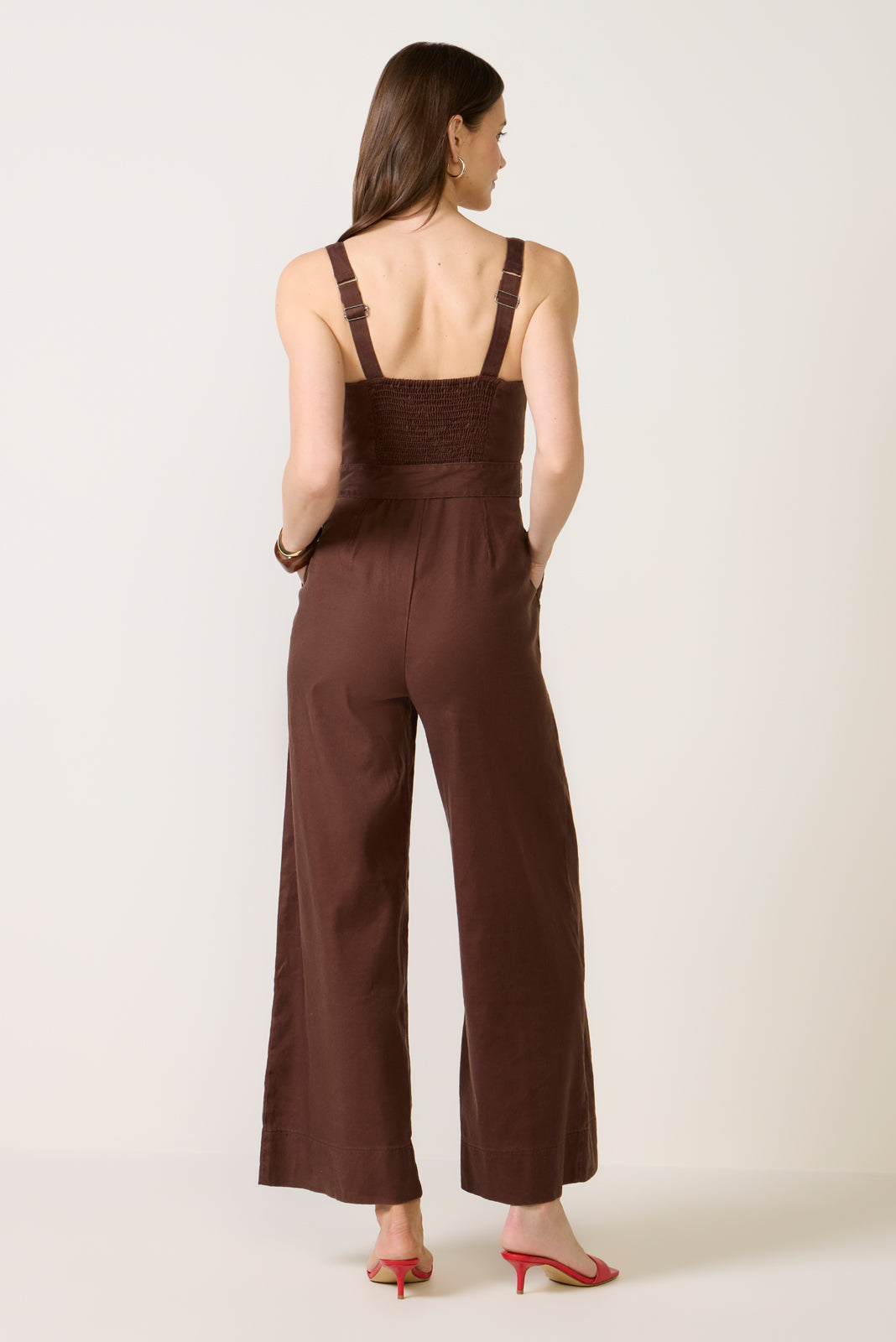 Nicole Stretch Linen Jumpsuit
