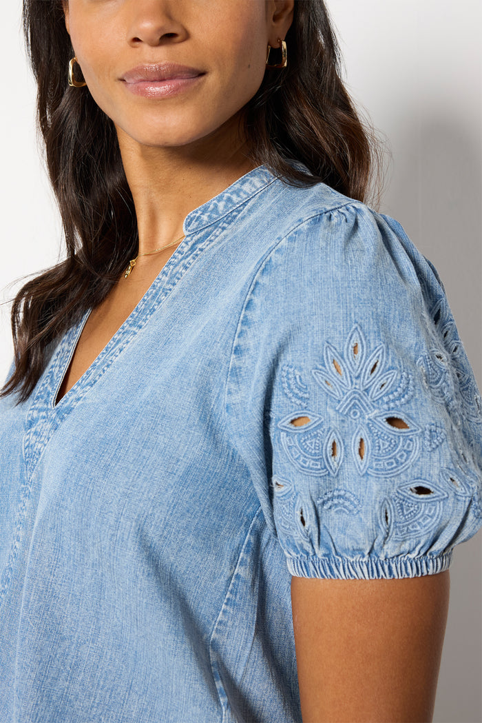 Cayden Indigo Blouse