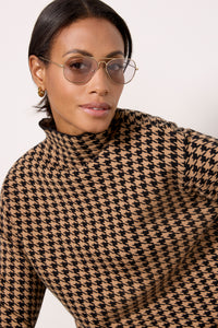 Houndstooth Pullover