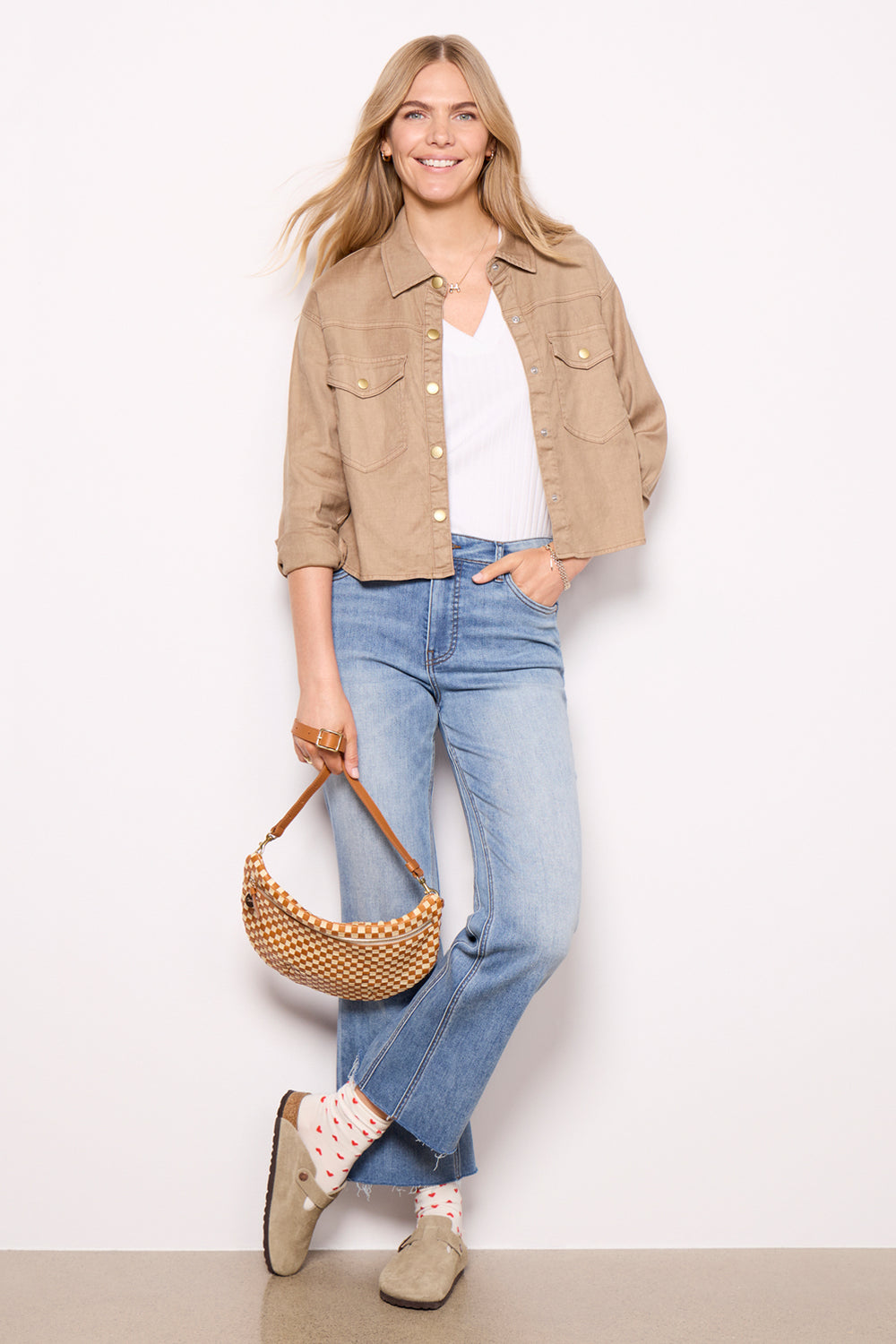 Frankie Stretch Linen Shacket
